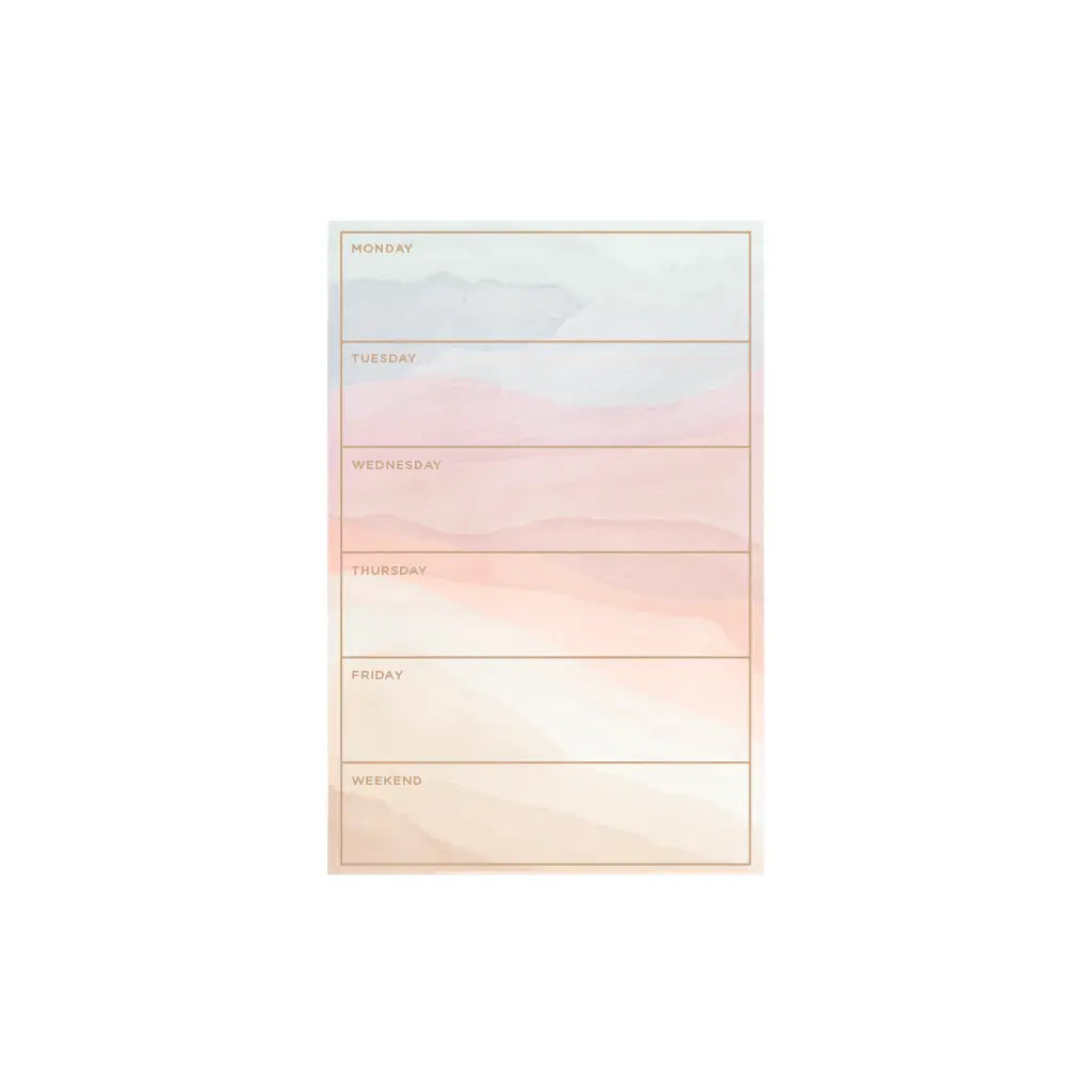 Weekday Tearaway Notepad – Creative Lane